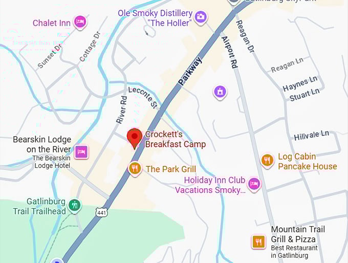 16. crockett's breakfast camp map