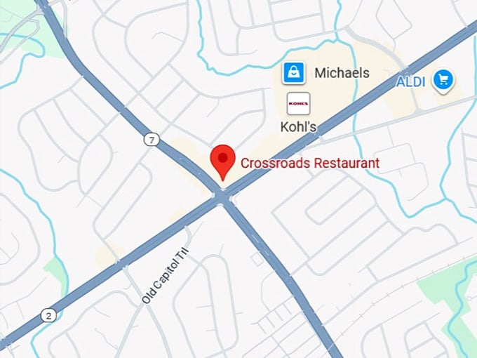 16. crossroads restaurant map
