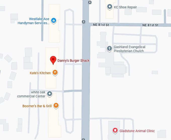 16. danny's burger shack map