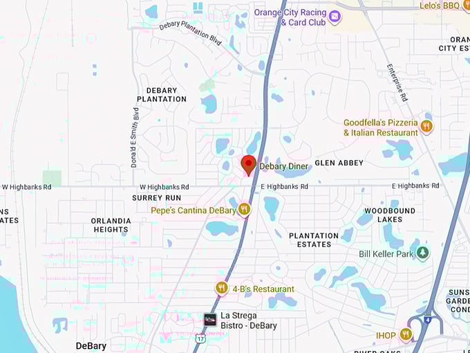 16. debary diner map