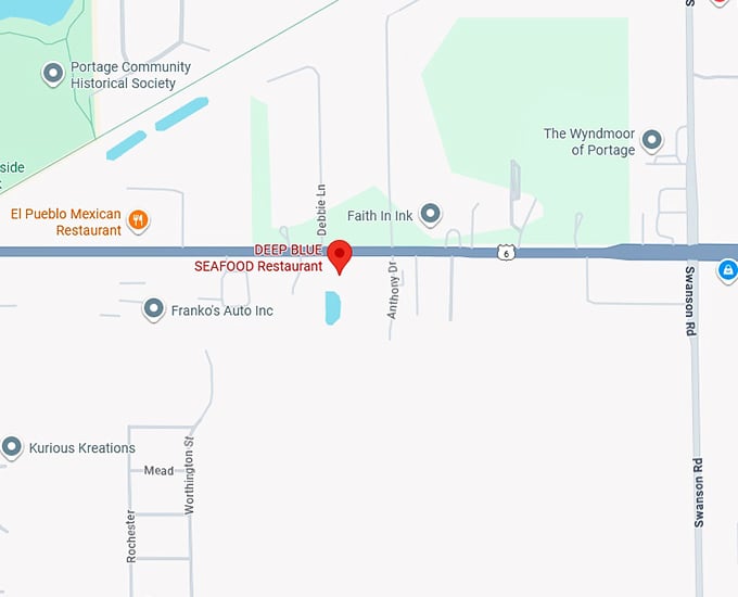 16. deep blue seafood restaurant & full bar map