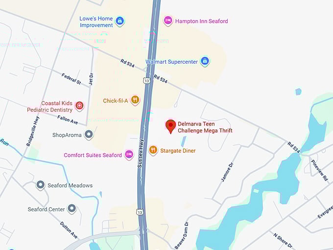 16. delmarva teen challenge mega thrift map