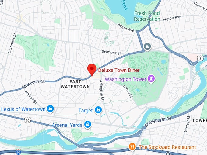 16. deluxe town diner map