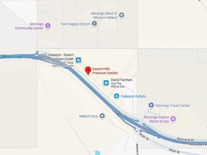 16. desert hills premium outlets map