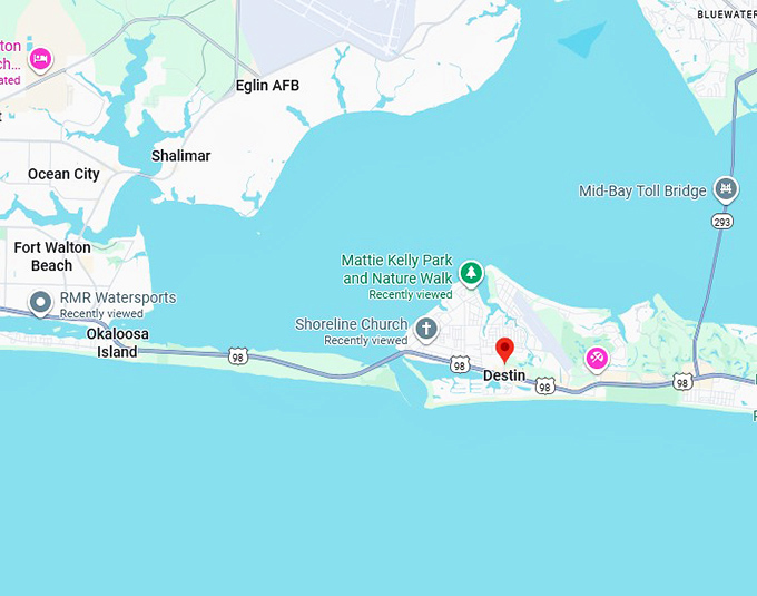 16. destin map