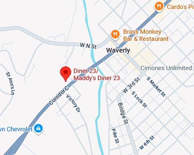 16. diner 23 map