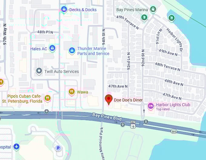 16. doe doe's diner map
