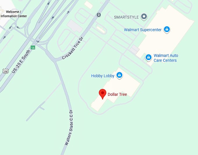 16. dollar tree map
