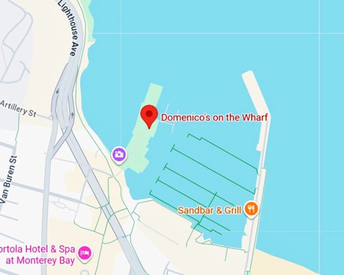 16. domenico’s on the wharf map