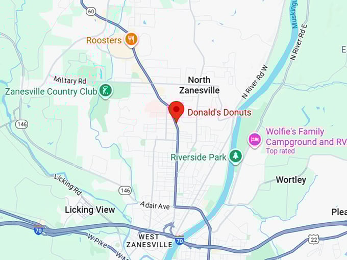 16. donald’s donuts map