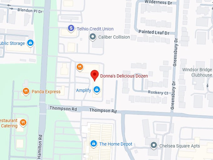 16. donna’s delicious dozens map