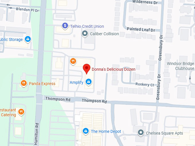 16. donna’s delicious dozens map