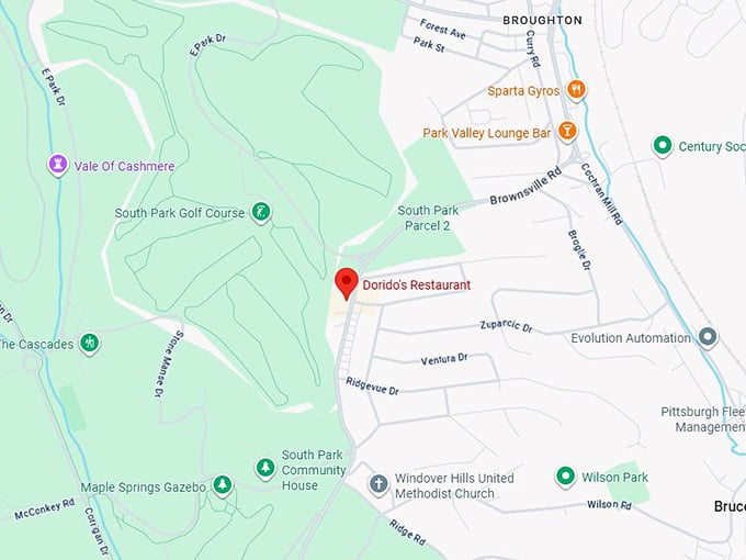16. dorido's restaurant map