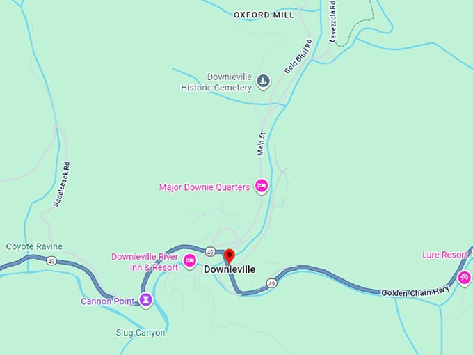 16. downieville map