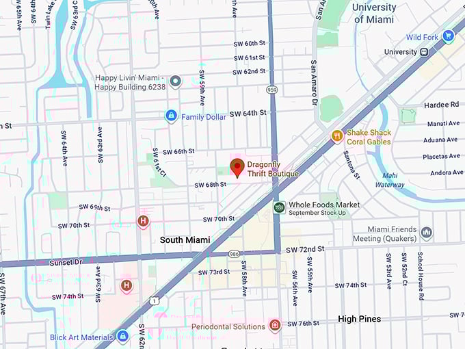 16. dragonfly thrift boutique map