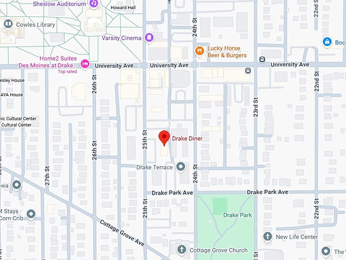 16. drake diner map