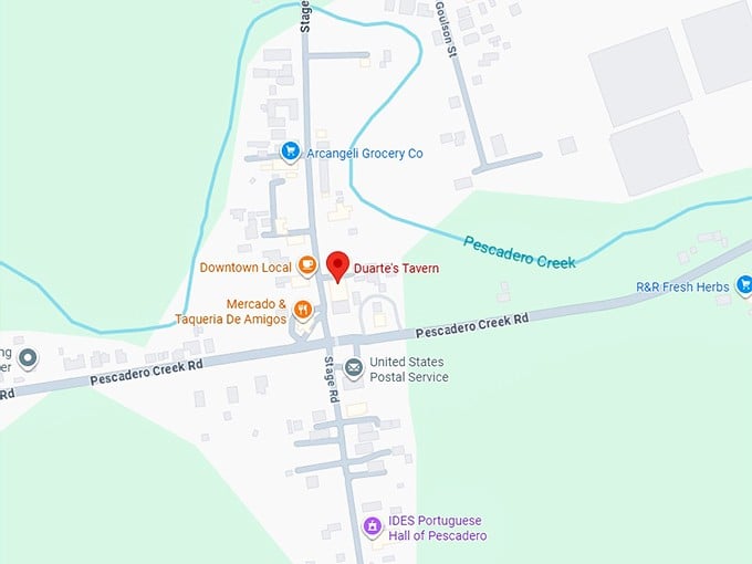 16. duarte’s tavern map