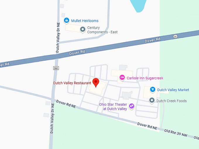 16. dutch valley restaurant map