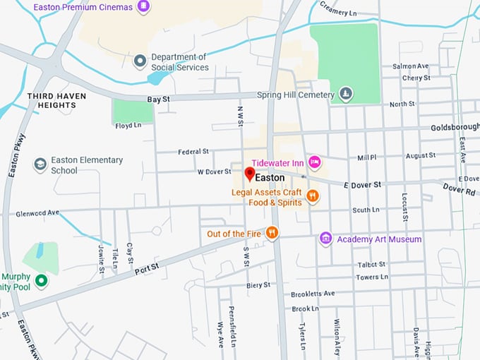 16. easton map