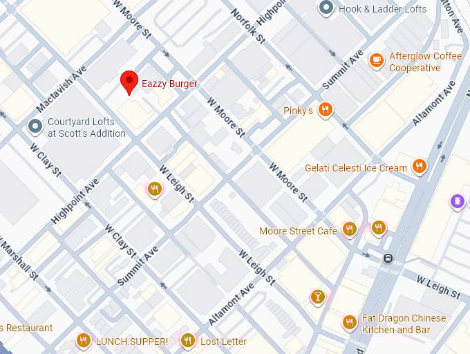 16. eazzy burger map