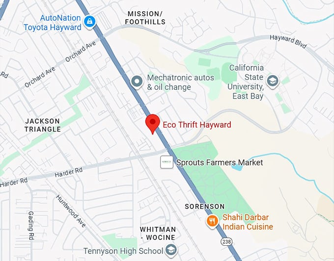 16. eco thrift hayward map