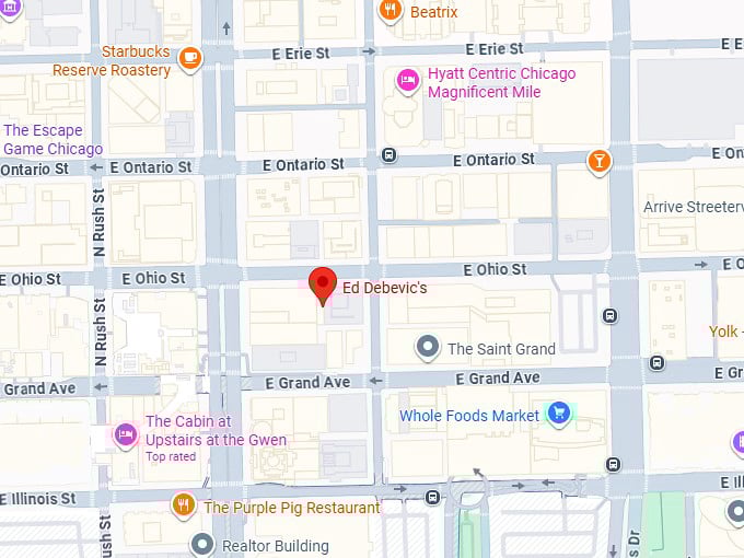 16. ed debevic’s map