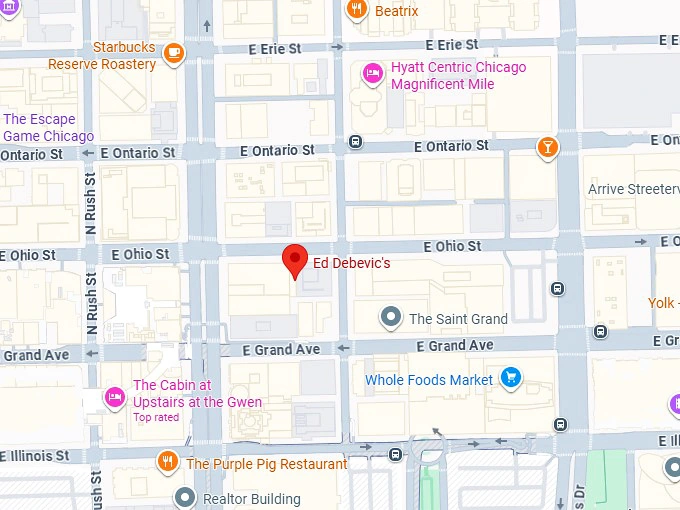 16. ed debevic’s map