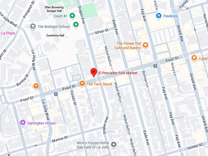 16. el pescador fish market map
