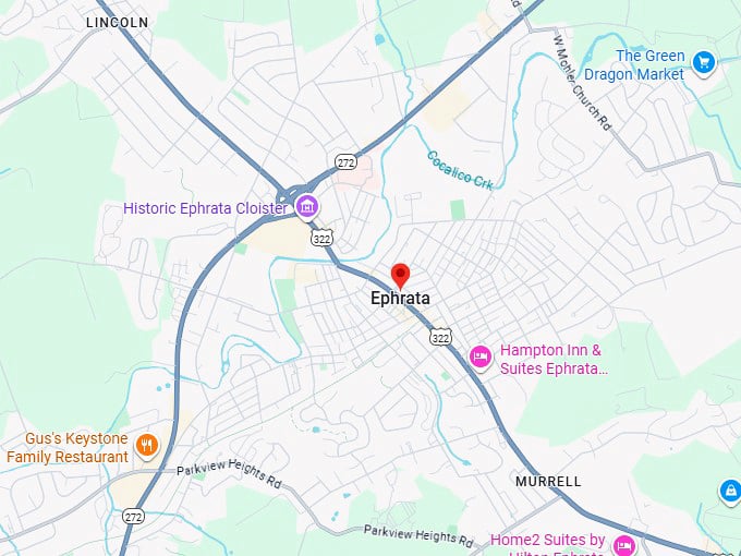 16. ephrata map