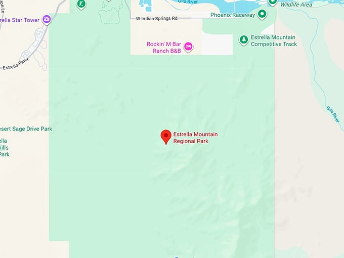 16. estrella mountain regional park map