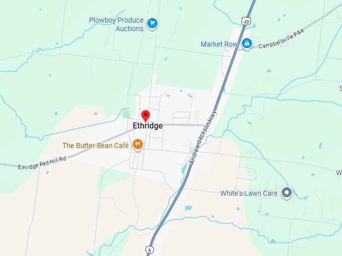 16. ethridge map