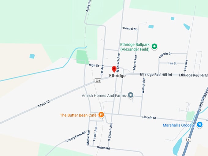16. ethridge map