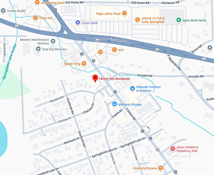 farmer boy restaurant (1324 canton rd) map