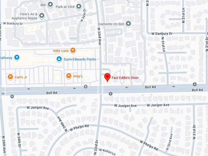 16. fast eddie's diner map