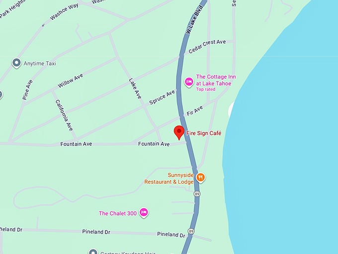 16. fire sign café map