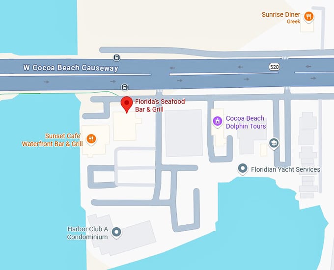 16. florida's seafood bar & grill map