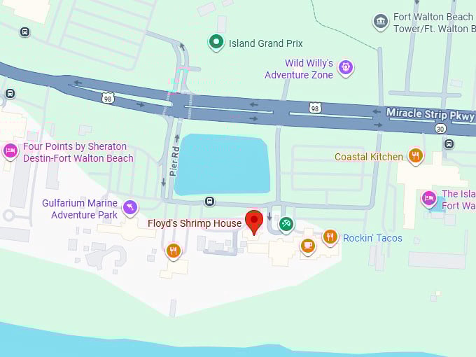 16. floyd’s shrimp house map