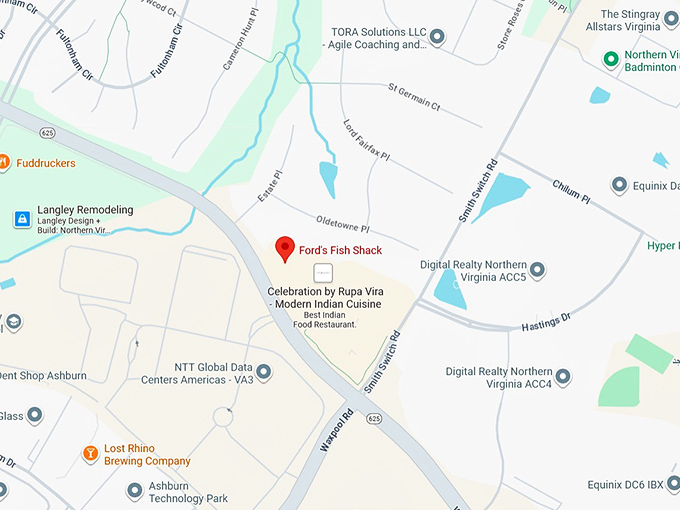 16. ford’s fish shack map