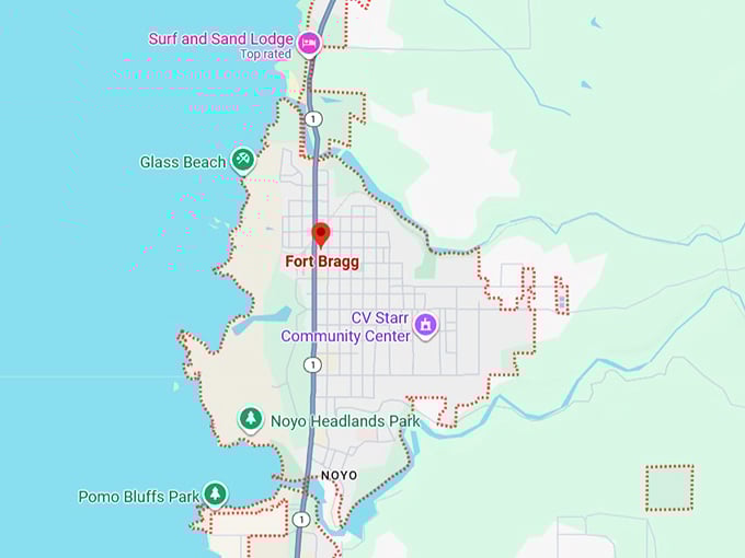 16. fort bragg map