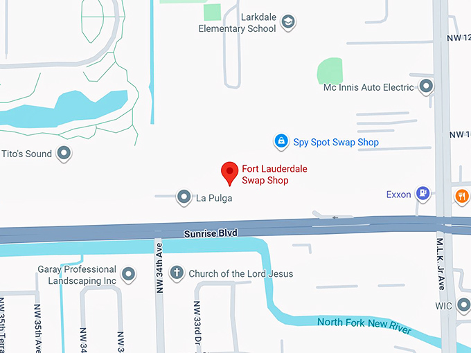 16. fort lauderdale swap shop map