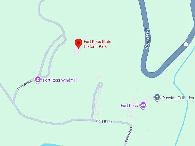 fort ross state historic park map