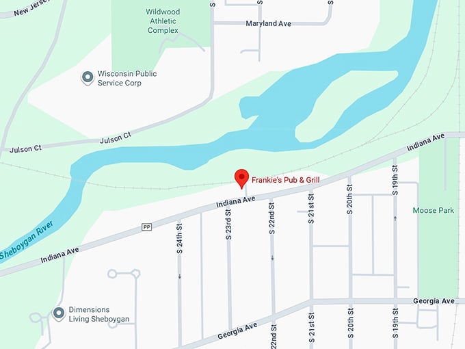 16. frankie's pub & grill map