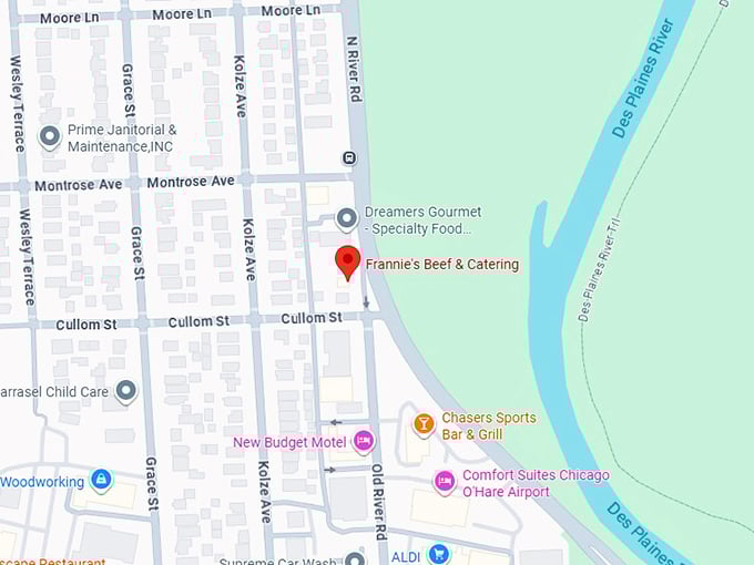 16. frannie's beef & catering map