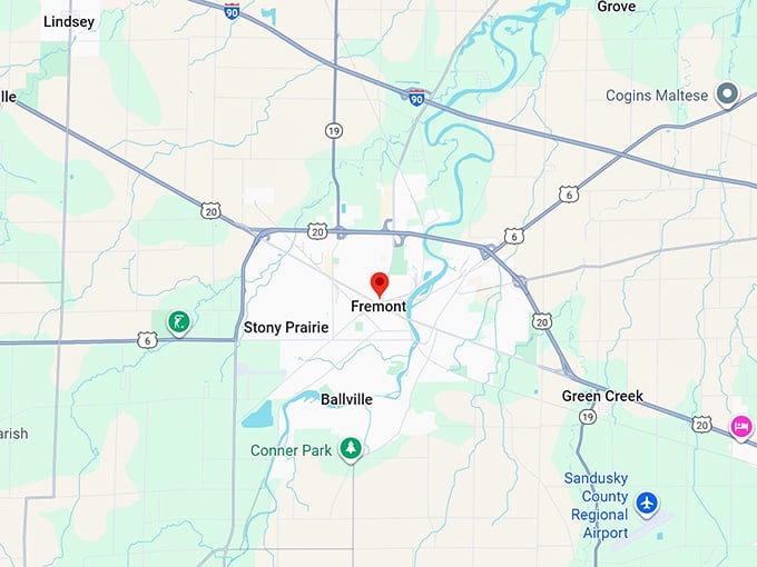 16. fremont oh map