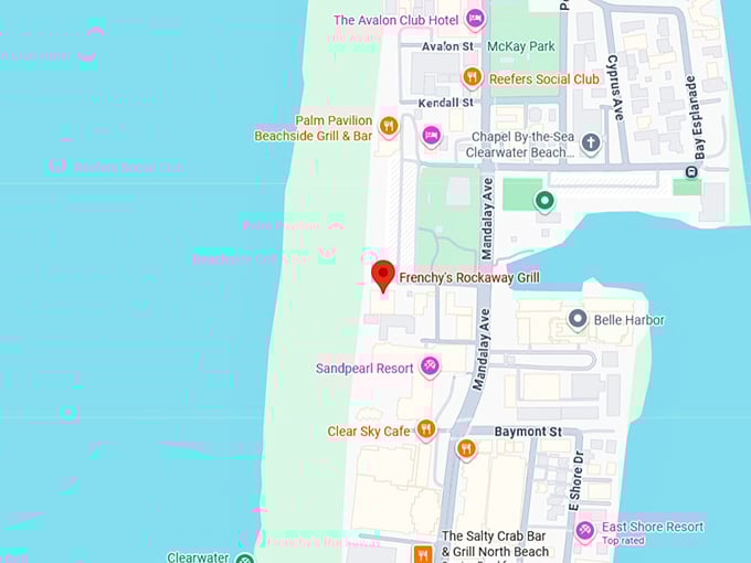 16. frenchy’s rockaway grill map