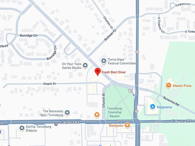 16. fresh start diner map