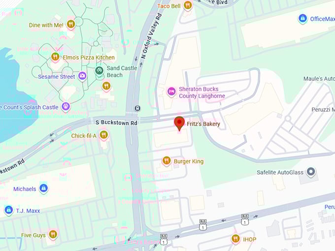 16. fritz's bakery map