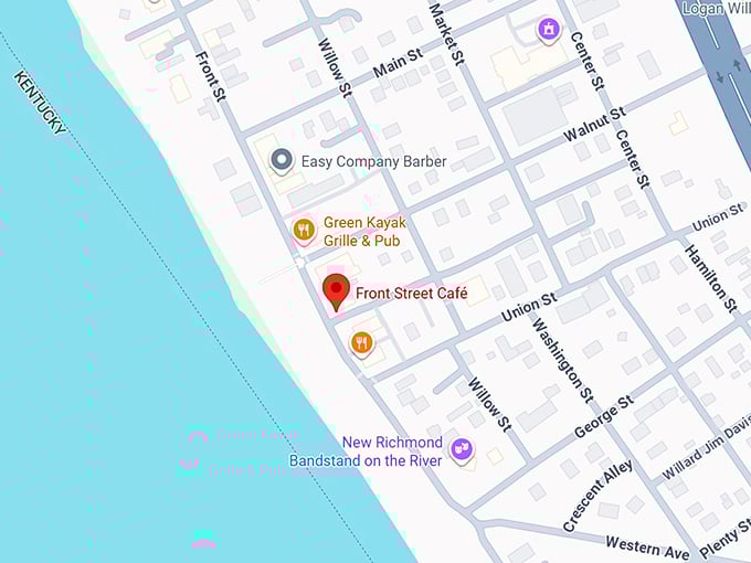 16. front street café map