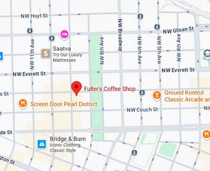 16. fuller’s coffee shop map