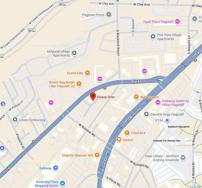 16. galaxy diner map